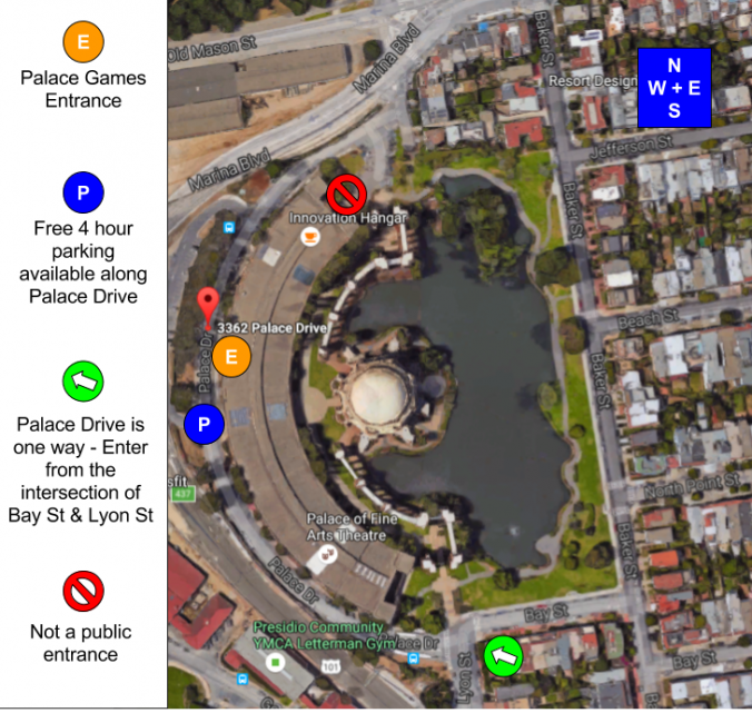 entrance map (2) · The Great Houdini Escape Room